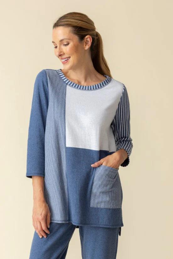 Habitat Spring/Summer, 51928 Colour-Block Tunic, Rain – Boutique Sisi