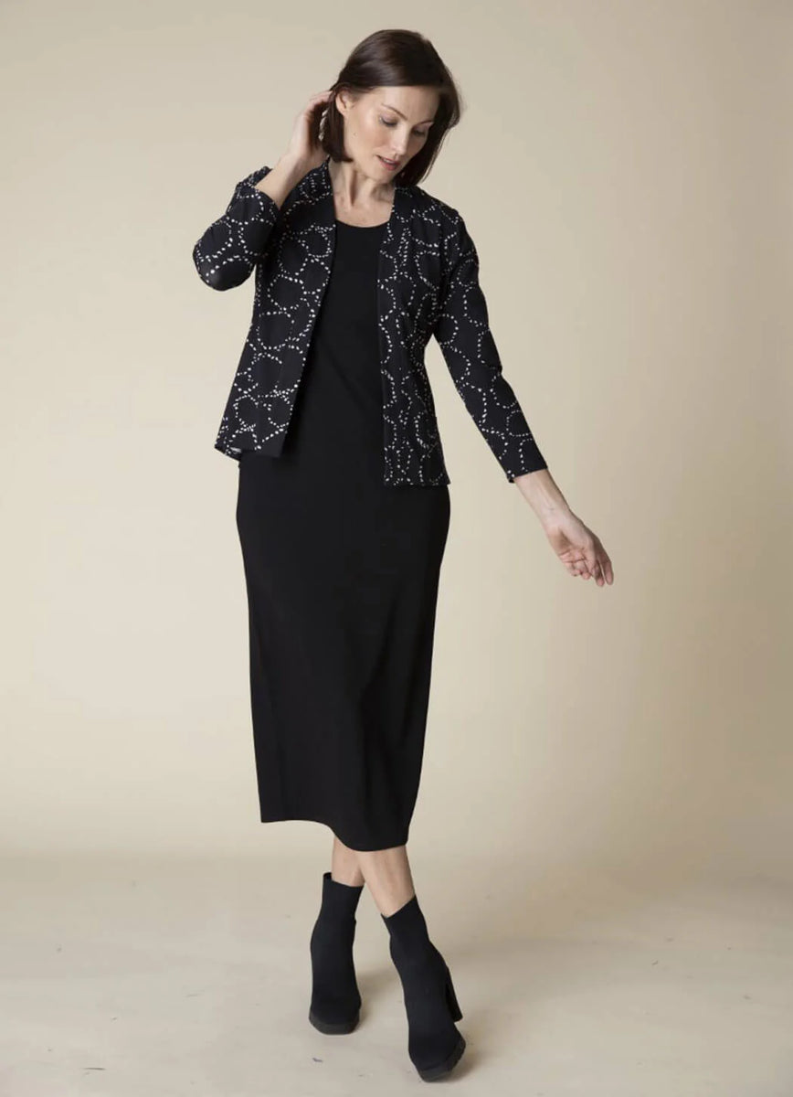 Habitat Fall/Winter Sale, 55430 Shirred Open Front Jacket, Black 50% O ...