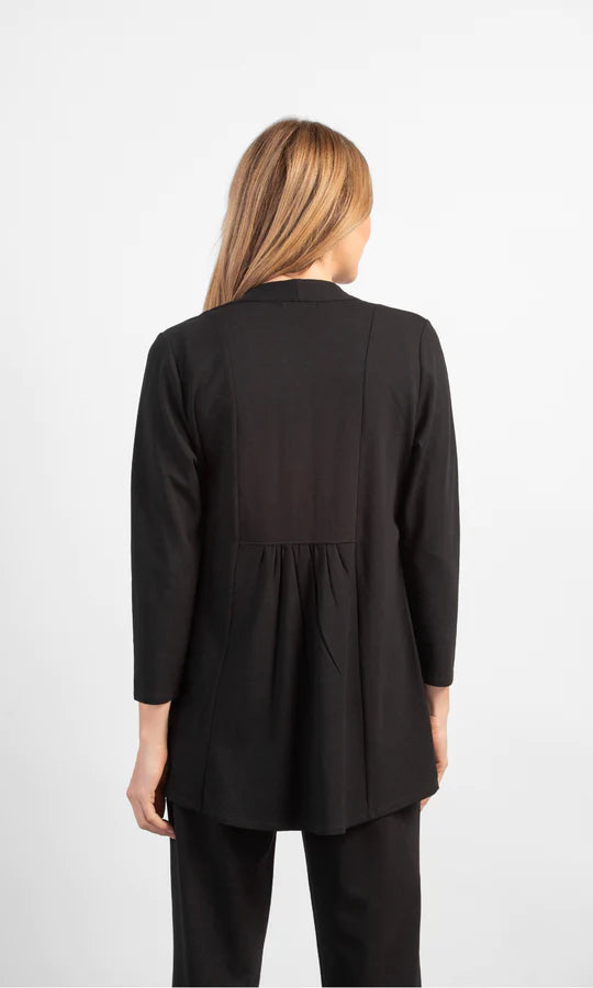 Habitat, 55935 Long Shirred Back Open Jacket, Black – Boutique Sisi